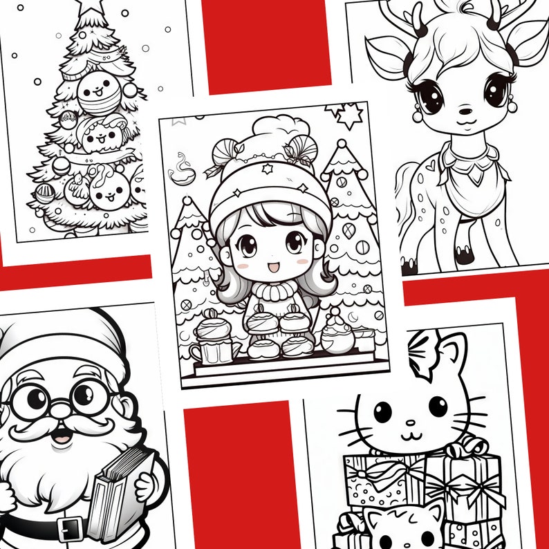 Christmas Coloring Pages for Kids, Cute Christmas Coloring Sheets ...