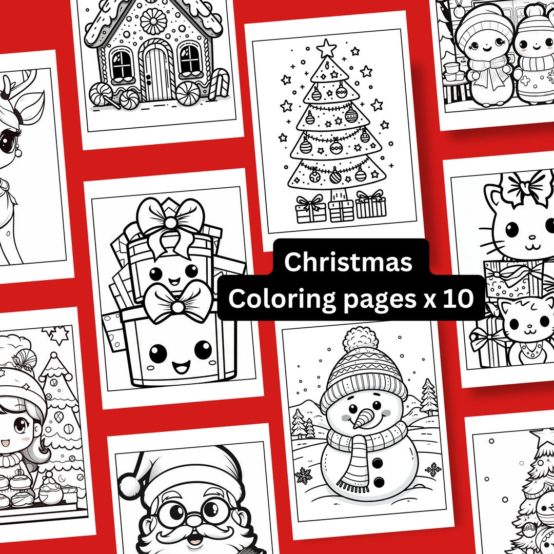 Christmas Coloring Pages for Kids, Cute Christmas Coloring Sheets ...