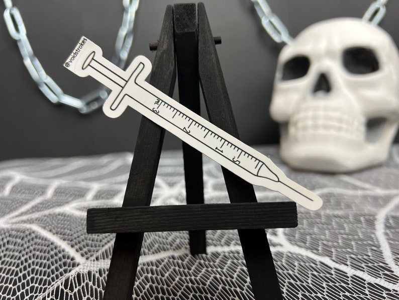 Syringe Sticker // Customizable Options // Matte or Glossy // Easy Peel ...