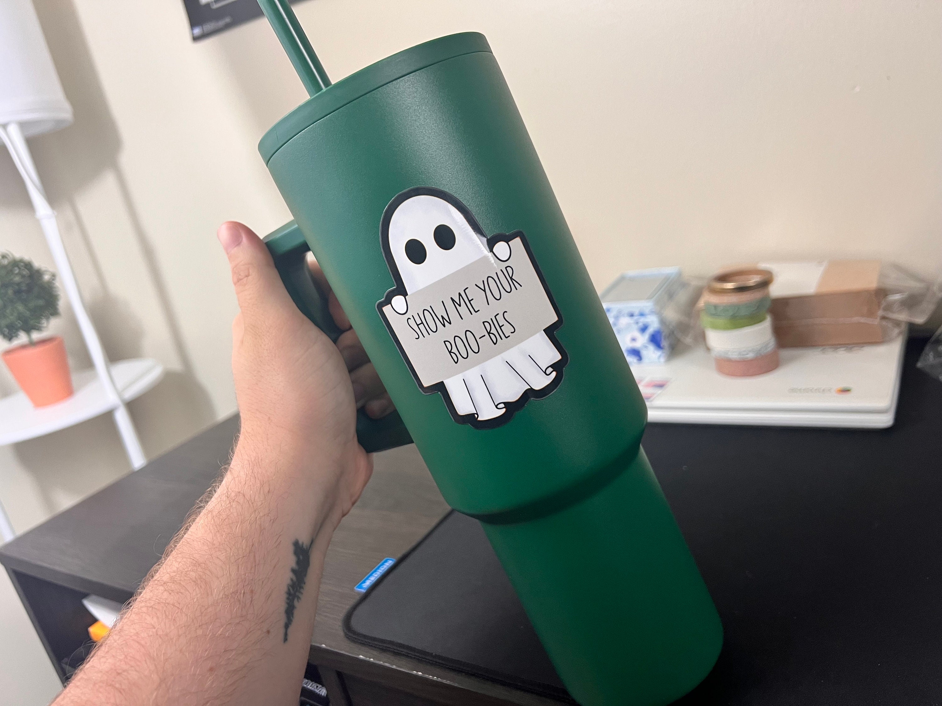 Show Me Your Boo-bies Ghost Sticker // Customizable Options // Matte or ...