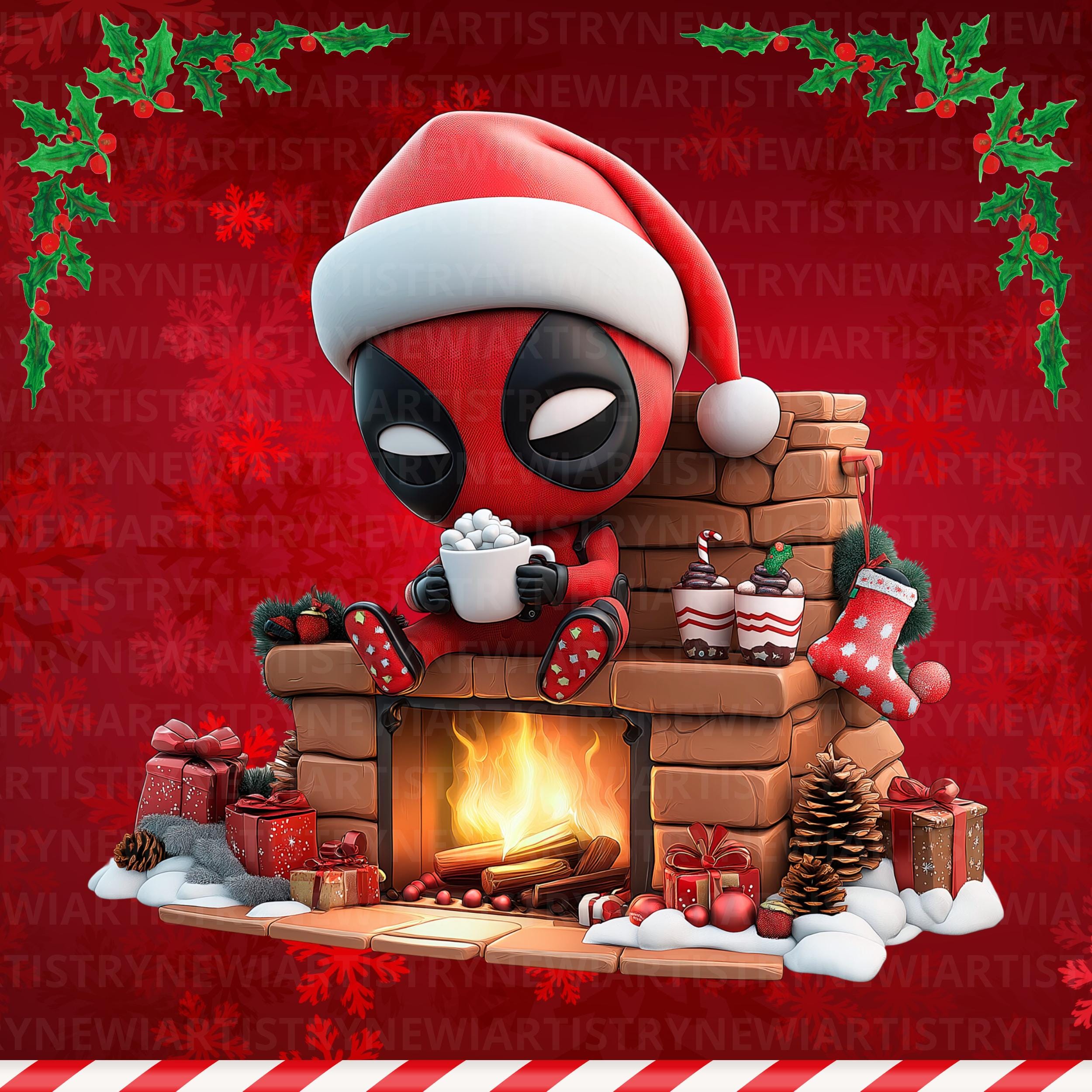 Deadpool Christmas PNG Bundle | Holiday Clipart (digital Download) - Etsy