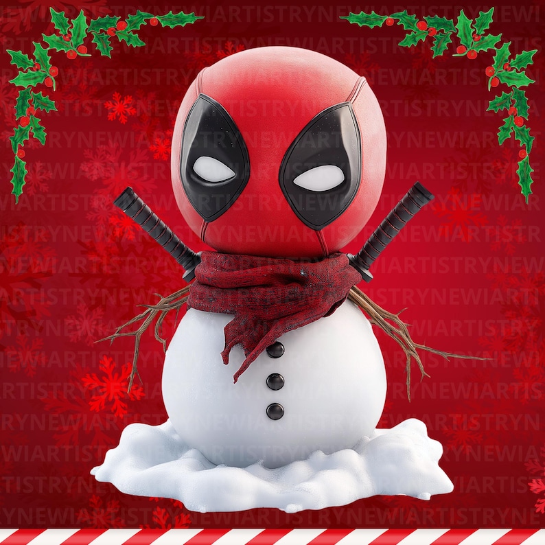 Deadpool Christmas PNG Bundle | Holiday Clipart (digital Download) - Etsy