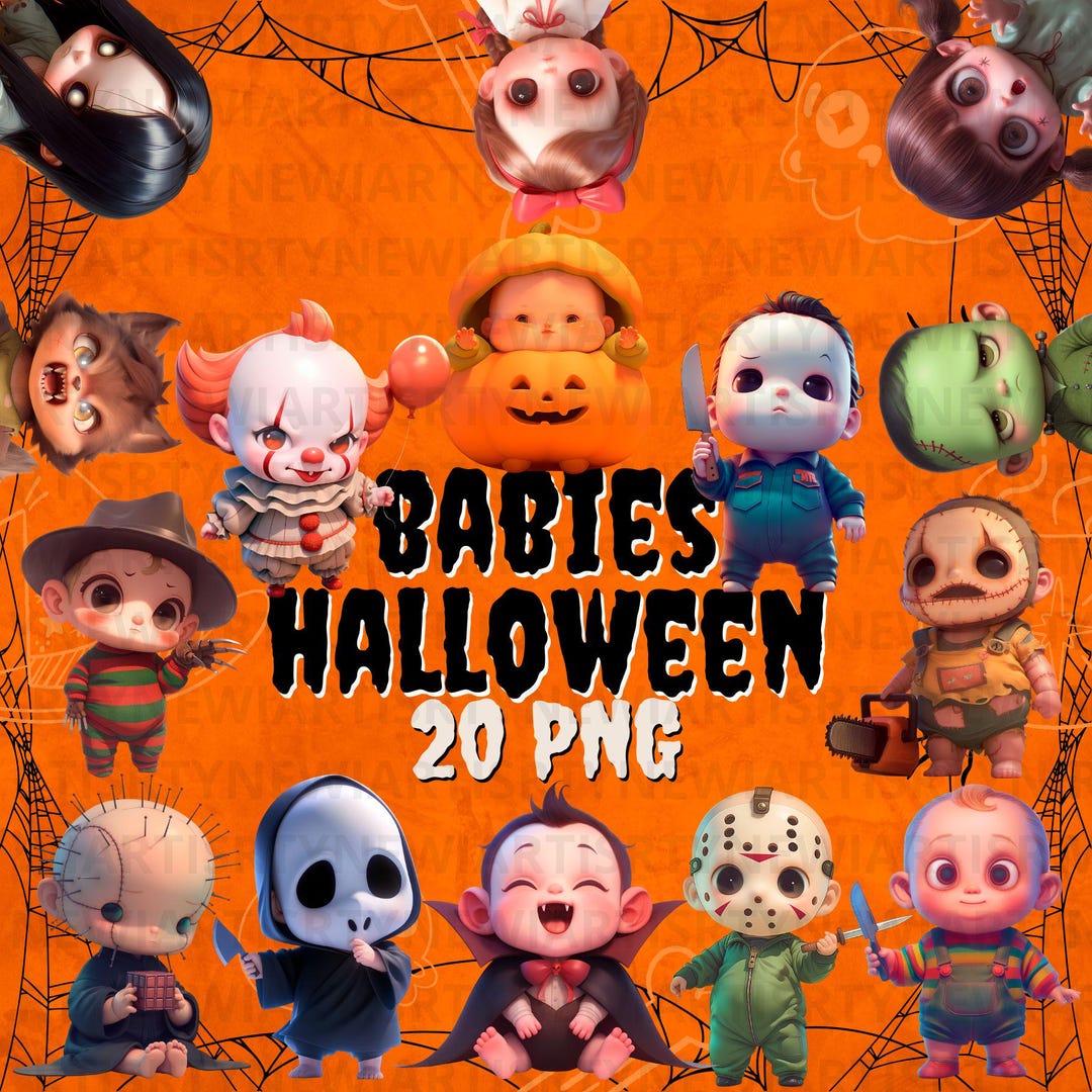 20 Baby Horror Icons Halloween | Baby Pngs, Cute Spooky Monsters ...