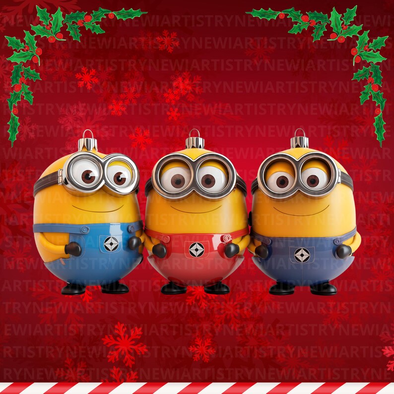 30 PNG Bundle Pack Minions Christmas | Minions PNG Cricut| T-shirt and ...