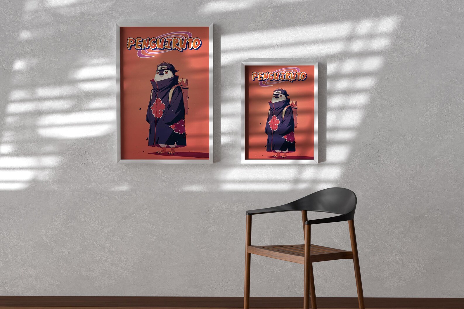 Penguin Akatsuki Digital Art Naruto , Wall Decor , Funny Animal Print ...