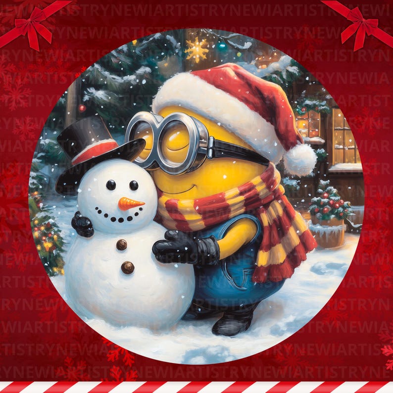 Christmas Minions PNG Ornaments | Holiday T-shirt Designs (digital ...