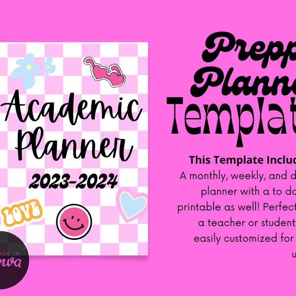 Preppy Party Planner - Etsy