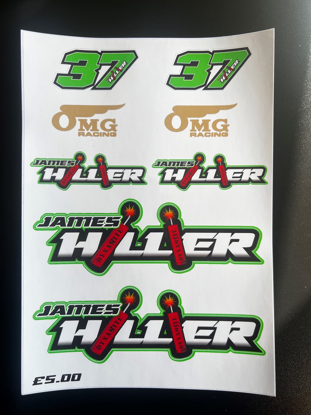 James Hillier Vinyl Stickers - Etsy