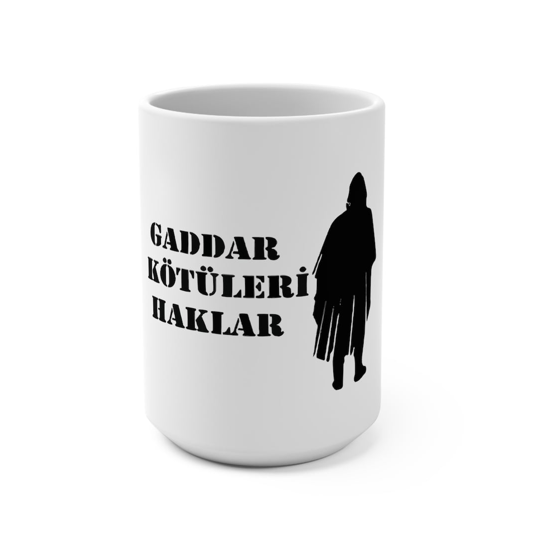 GADDAR White Mug Turkish Series Products Cagatay Ulusoy - Etsy