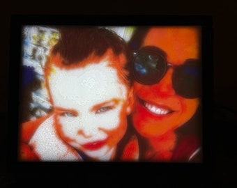 Lithoframe - Custom LED Light up Photo Frame Lithophane - Etsy