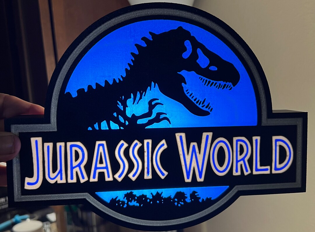 Jurassic Park and Jurassic World Light Box Combo Pack - Etsy