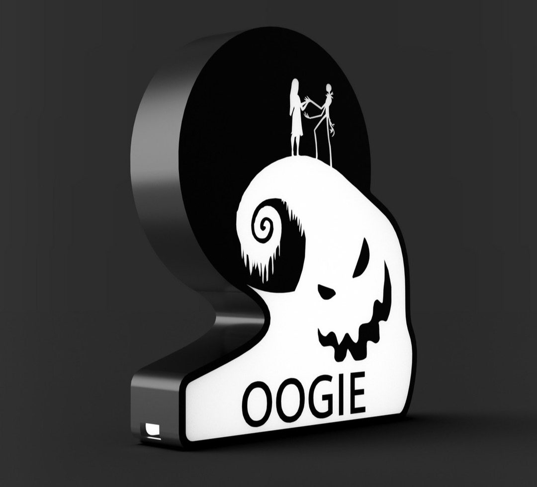 Personalized Name Nightmare Before Christmas 3D Printed Light - Etsy