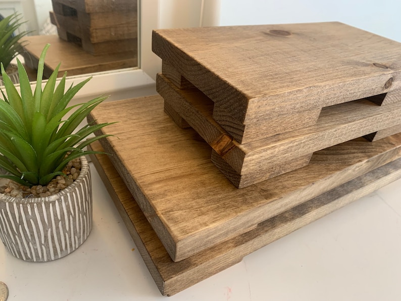 Wood Pedestal Riser Wood Riser Wood Decor Farmhouse Decor - Etsy