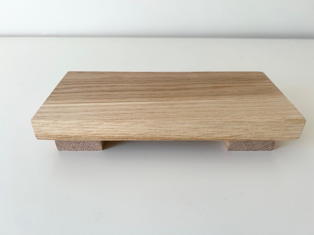 White Oak Wood Pedestal Riser, Wood Riser, Wood Decor, Farmhouse Decor ...