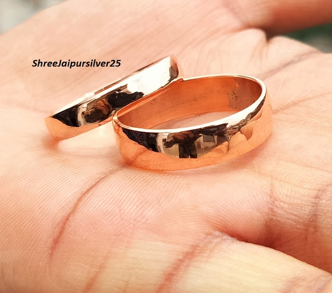 100% Pure Healing Copper Ring Band, Solid Pure Copper Ring, Handmade ...