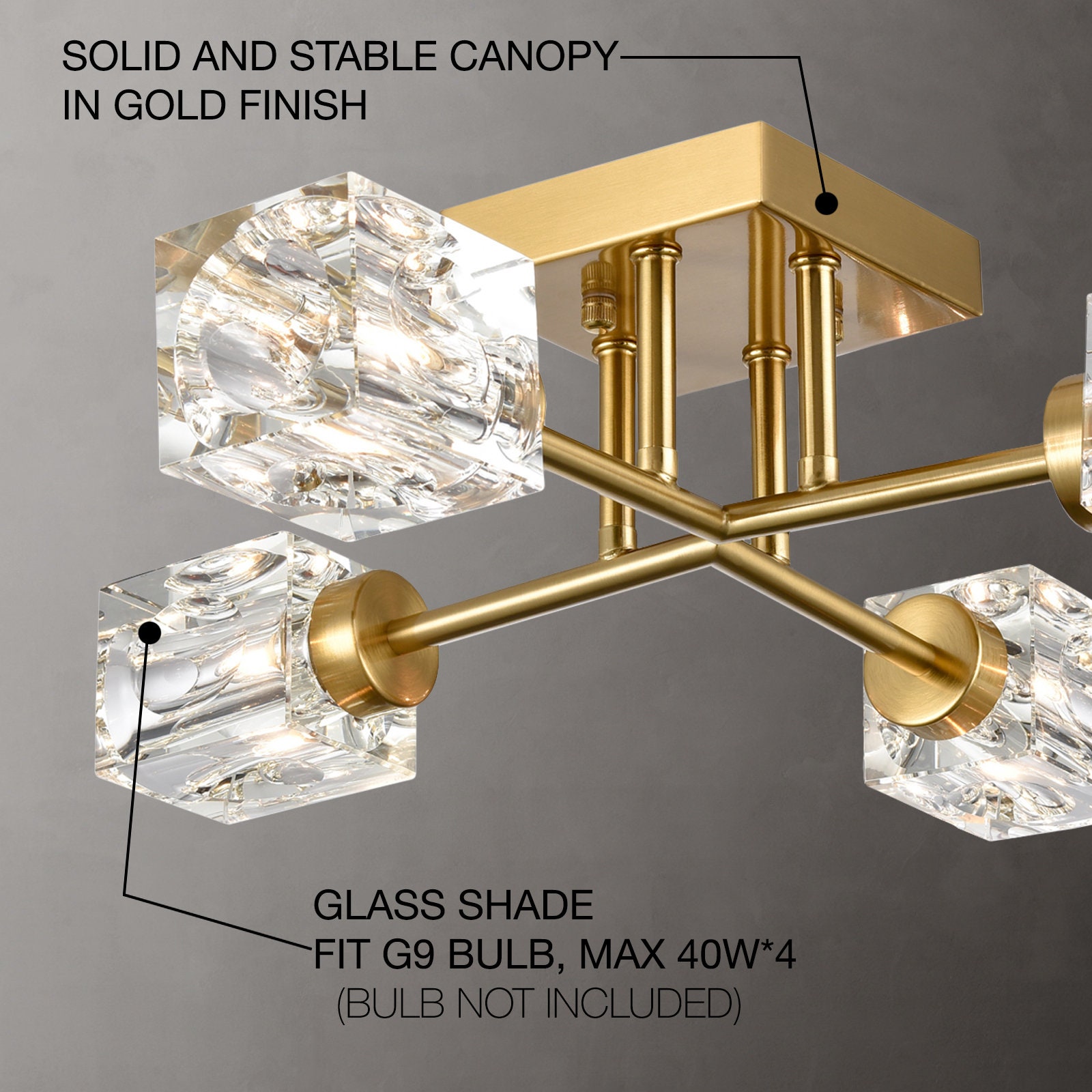 Flavia Brass Sputnik Ceiling Light Chandeliers Ceiling Light Fixture 4 ...