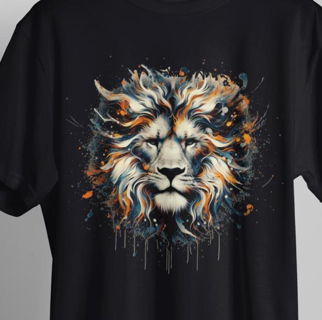 Cool Colorful Lion - DTF or MEGA STICKER - Different Sizes Please ...