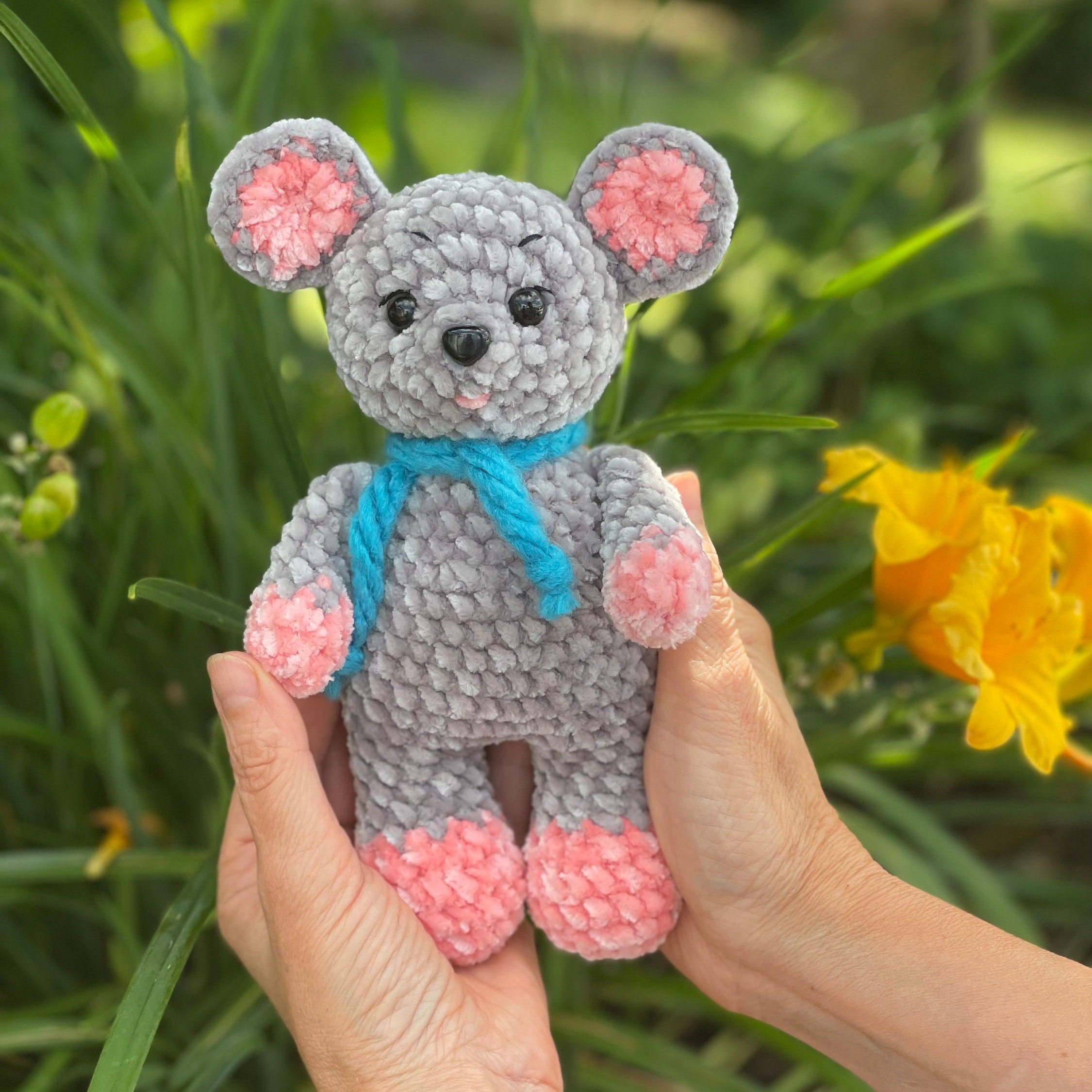 Mouse Crochet Pattern Amigurumi Mouse Tutorial in English - Etsy
