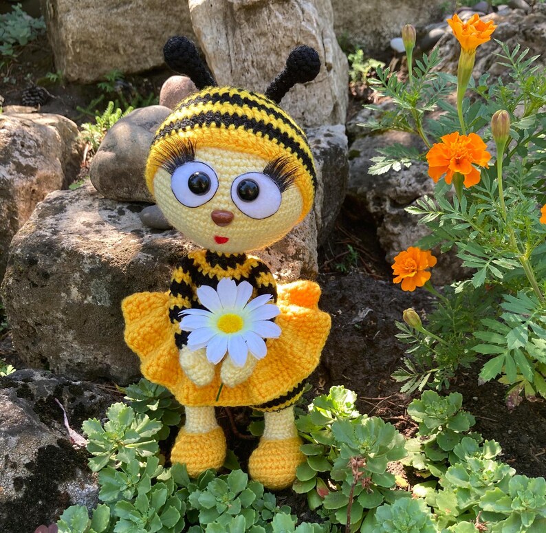 Crochet Pattern Bee Elsa, Amigurumi Tutorial Bee in English, Super Soft ...