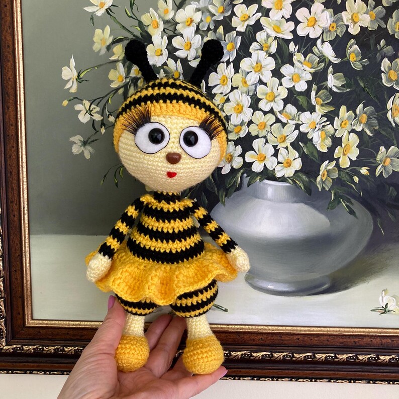 Crochet Pattern Bee Elsa, Amigurumi Tutorial Bee in English, Super Soft ...