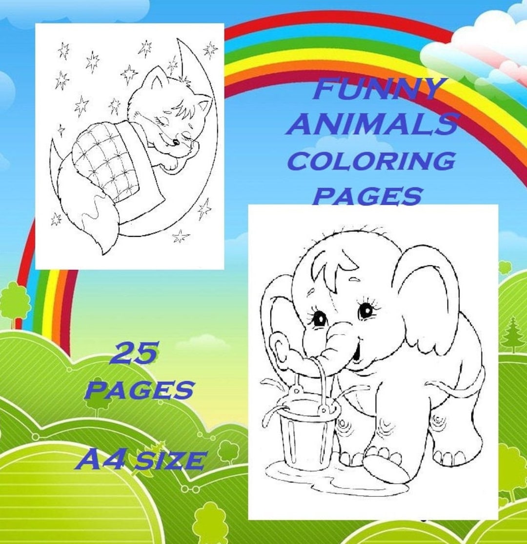 25 Printable Coloring Pages for Little Kids, Coloring Book Funny ...