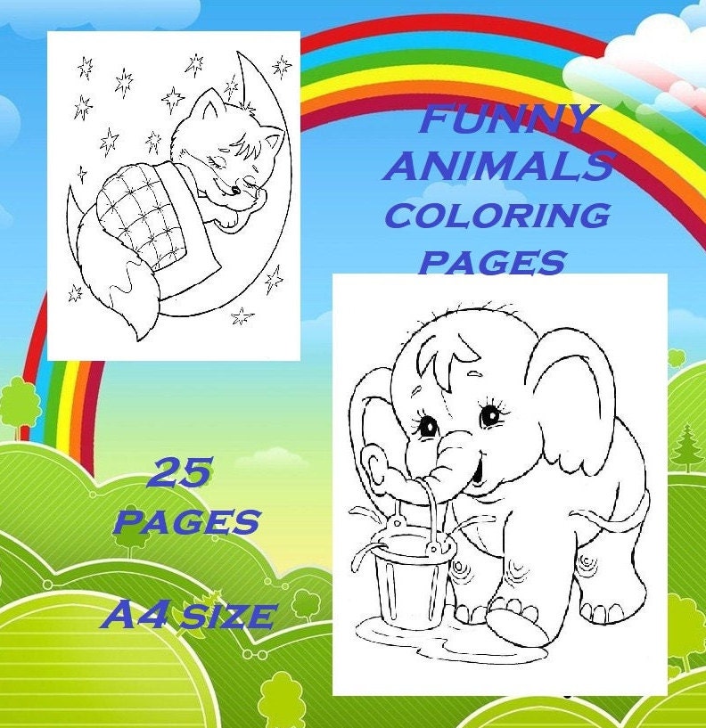25 Printable Coloring Pages for Little Kids, Coloring Book Funny ...