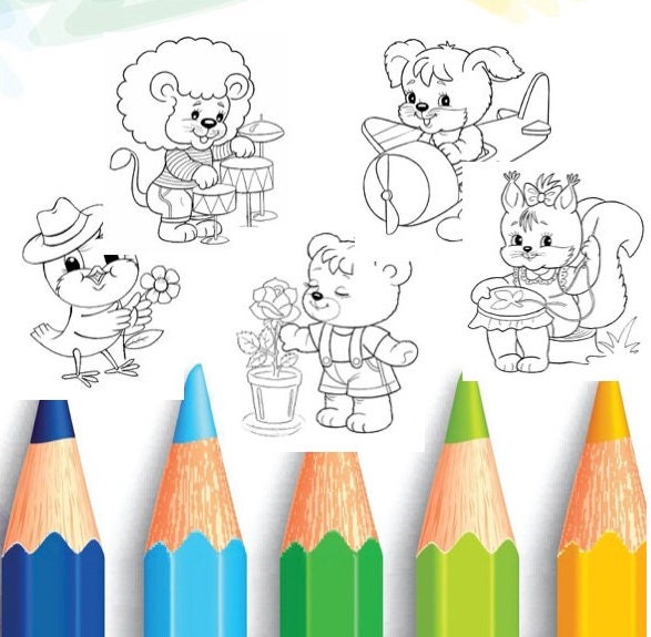25 Printable Coloring Pages for Little Kids, Coloring Book Funny ...