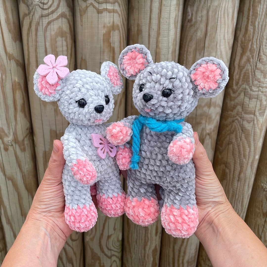 Mouse Crochet Pattern, Amigurumi Mouse Tutorial in English, Pattern ...