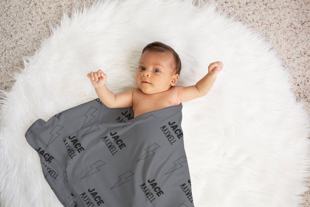 Lightning Bolt Swaddle Baby Boy Baby Girl Newborn Gift Baby Shower - Etsy