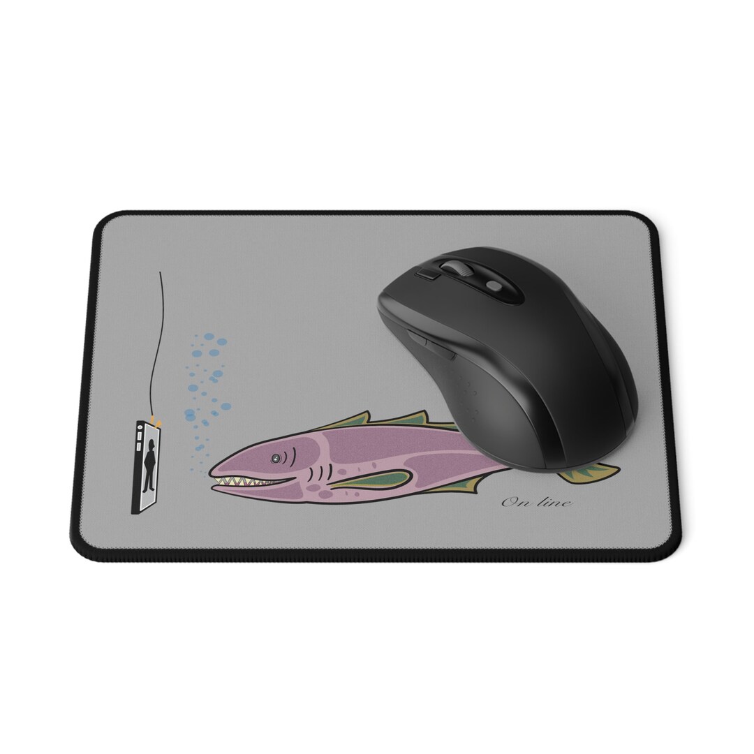 Fishing Cartoon Mouse Mat Online Accessories Birthday Christmas Office ...