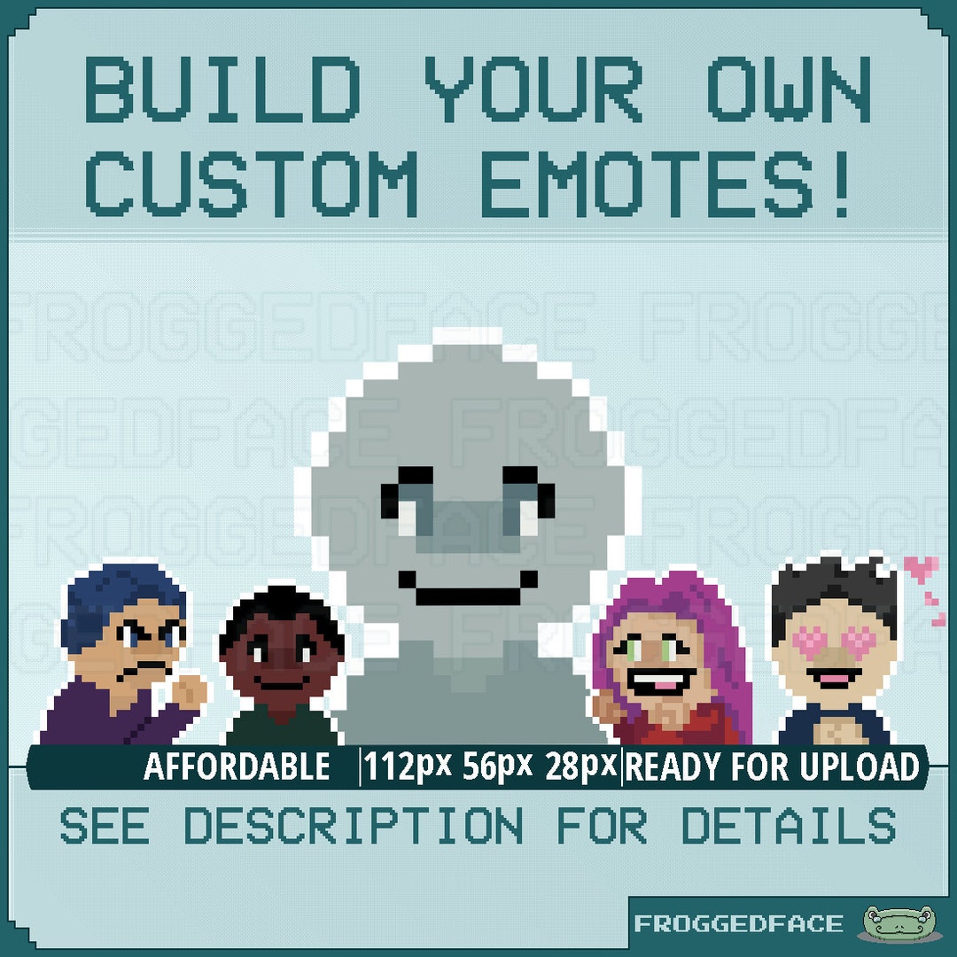 Custom Color Emote Build Your Own Pixel Art Twitch Emote Discord ...