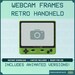 Animated Webcam Overlay Border - Green Retro Handheld Console Frame for ...