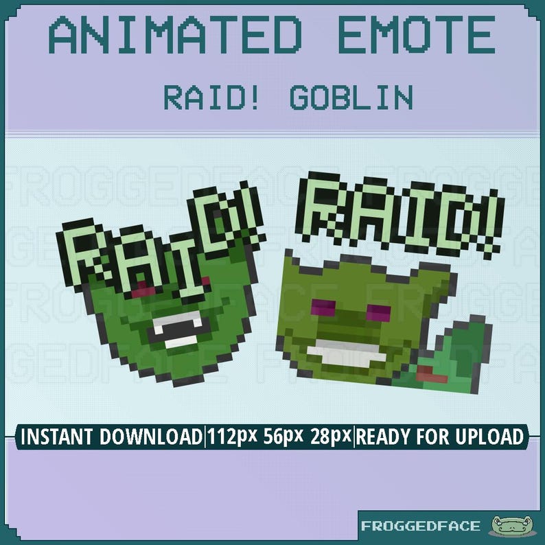 Goblin Raid Emote - Animated Goblin Twitch Art Asset for Raiding ...