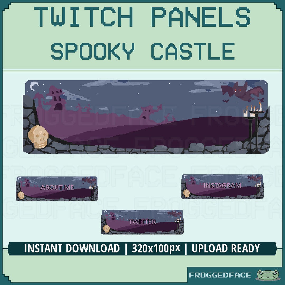 Spooky Halloween Themed Twitch Panels 18(+1) Included - Ready for Use ...
