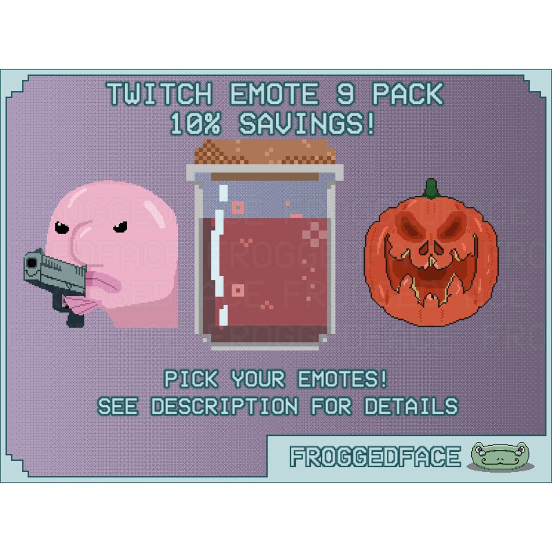 Twitch Emote Bundle Get 3 Emote Packs Bundled and - Etsy