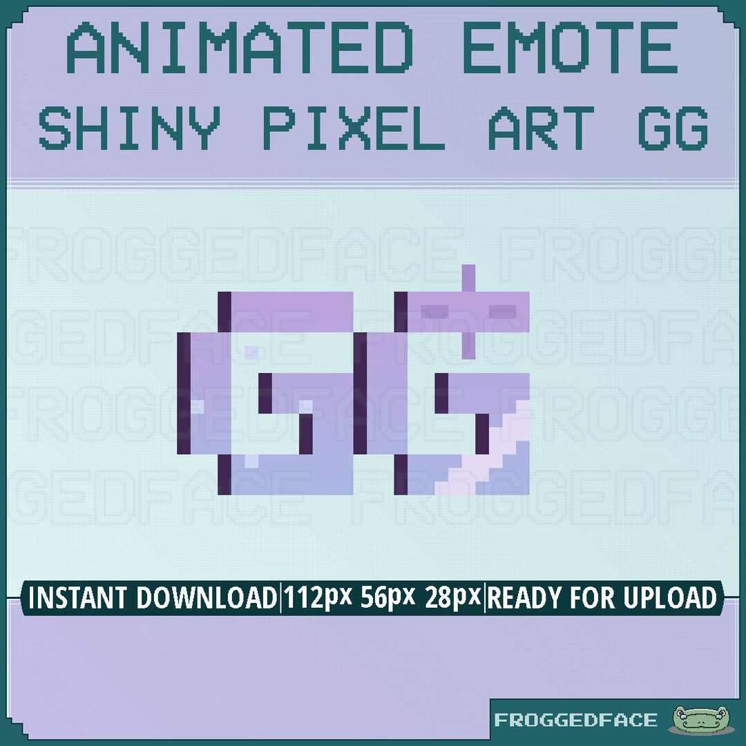 GG Animated Twitch Emote - Cute Twitch Art Asset for Streamers! - Etsy
