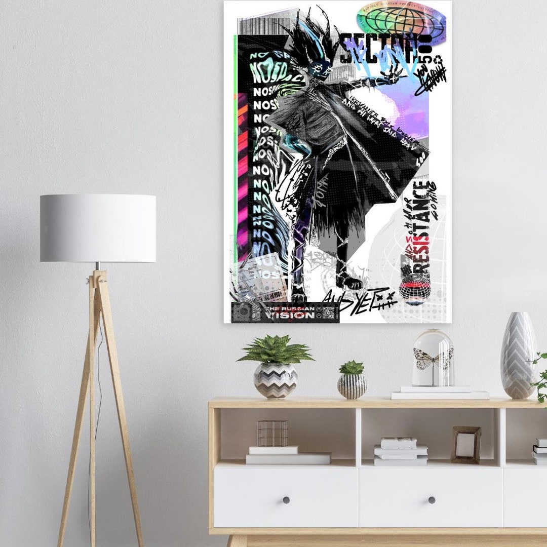 Spectrum of Thoughts: Abstract Human Expression Poster Classique En ...