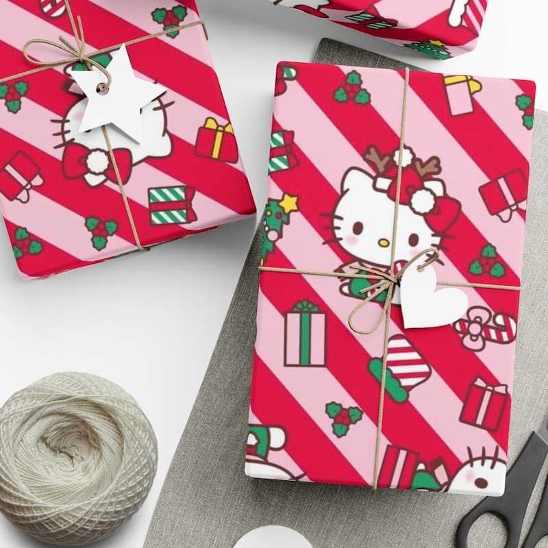 Hello Kittys Wrapping Paper - Etsy
