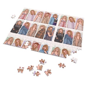 Taylor Swift Albums Cartoon Jigsaw Puzzle Swiftie Eras Tour - Etsy