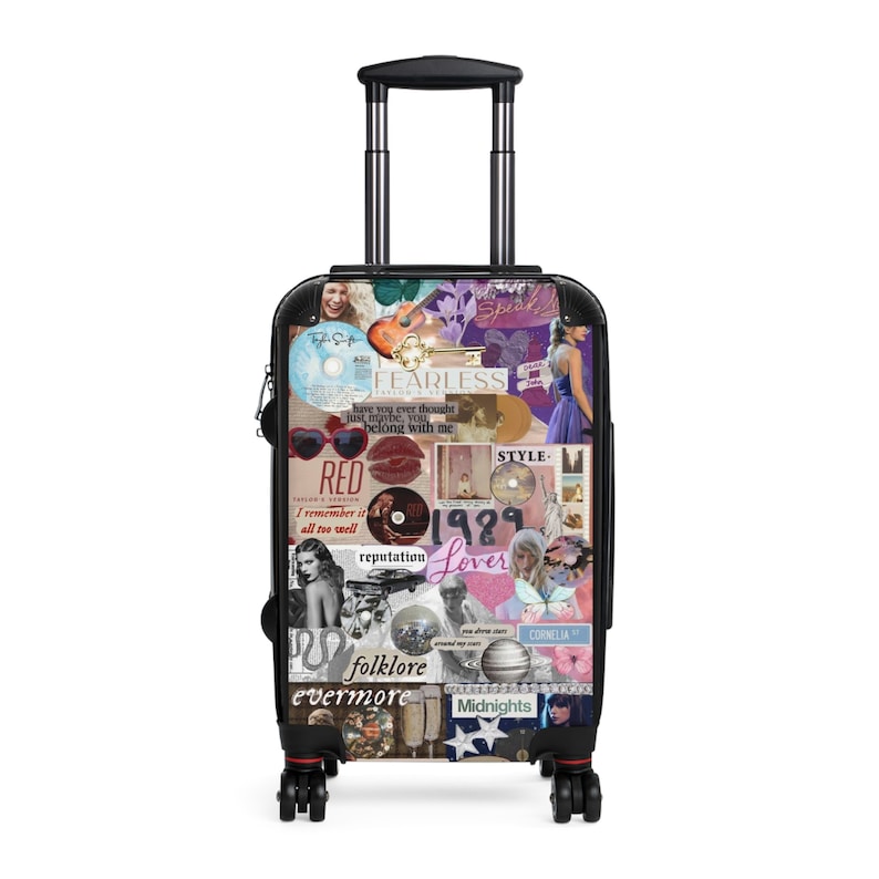 Taylor Swift Eras Albums Suitcase Luggage, Compact, Weekend Getaway ...