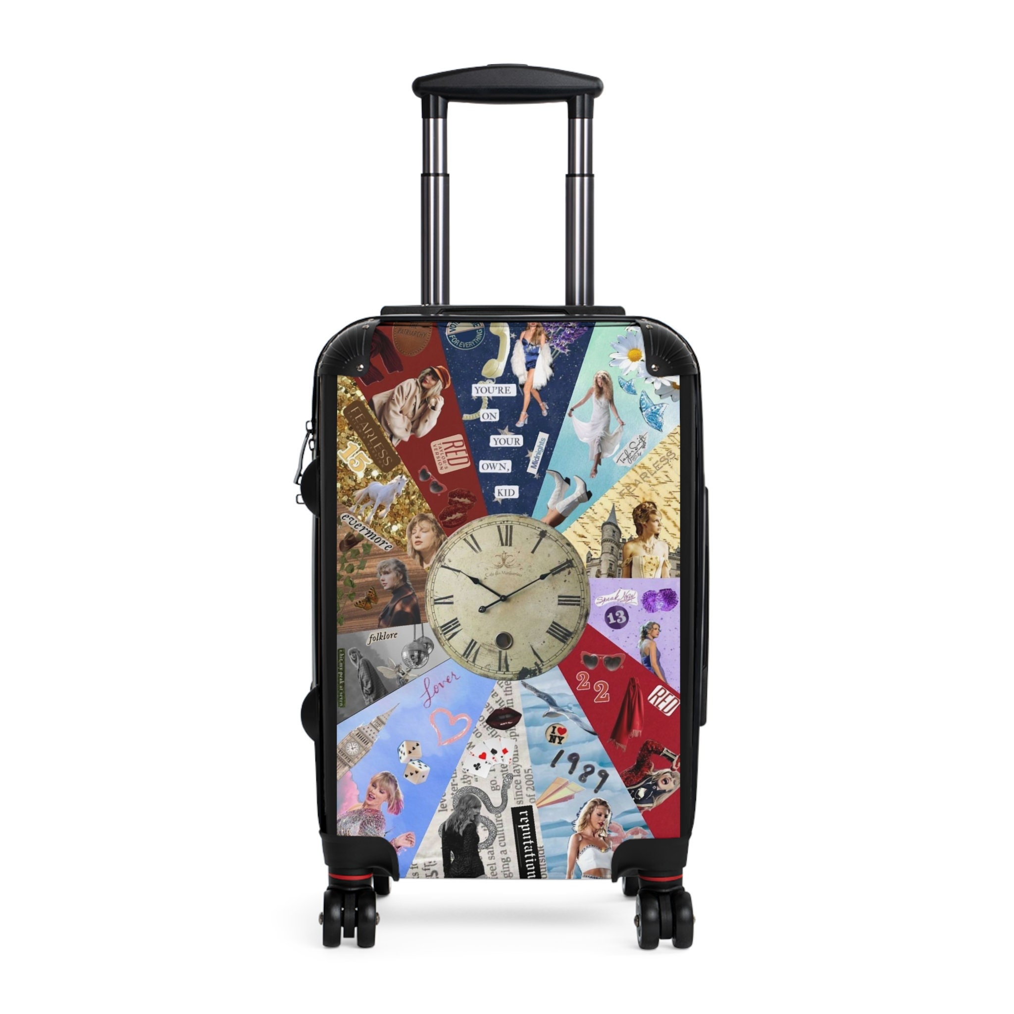 Taylor Swift Clock Eras Albums Suitcase Luggage, Compact, Weekend ...