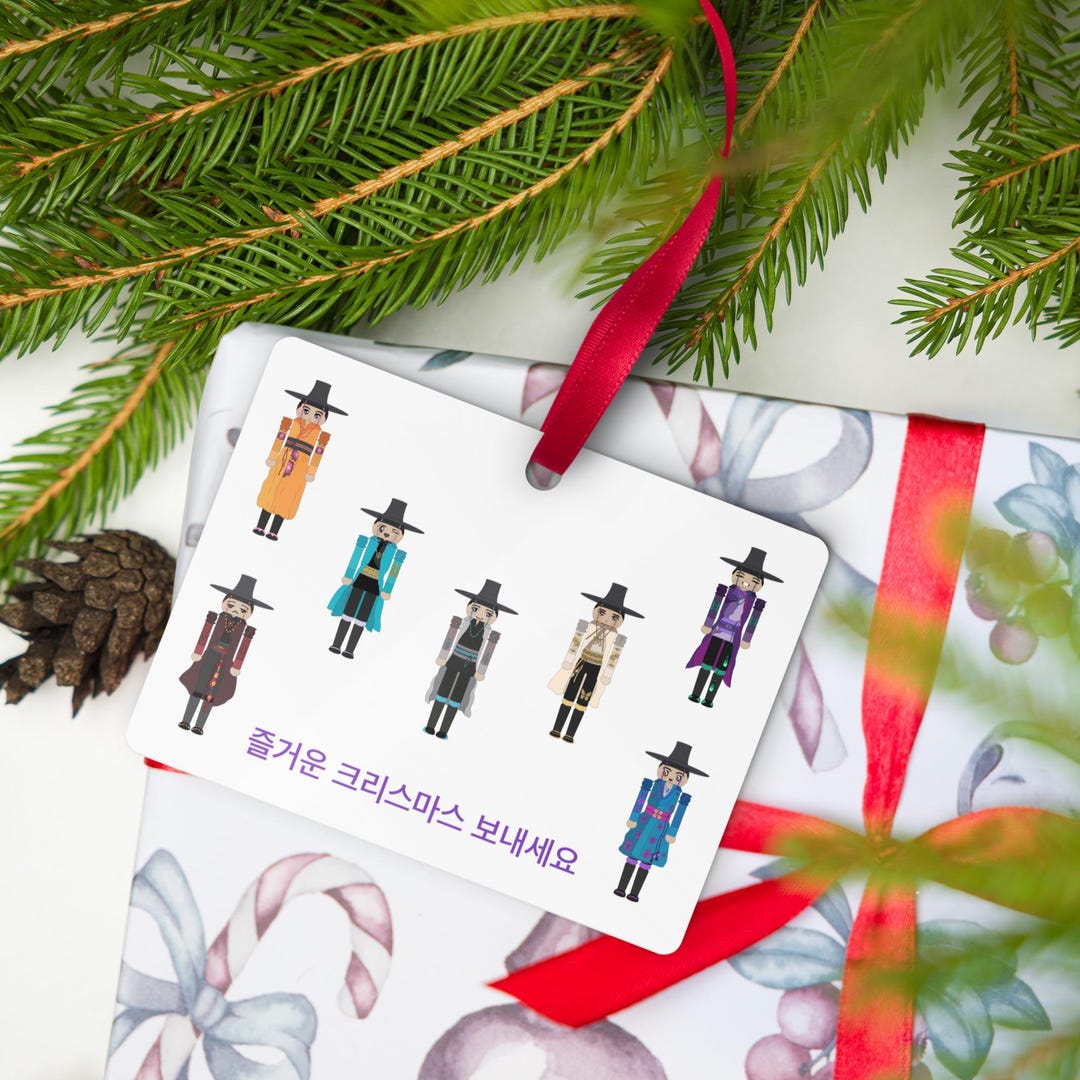 K-pop Korean Hanbok Nutcrackers OT7 Cartoons With Mic Colors as ...