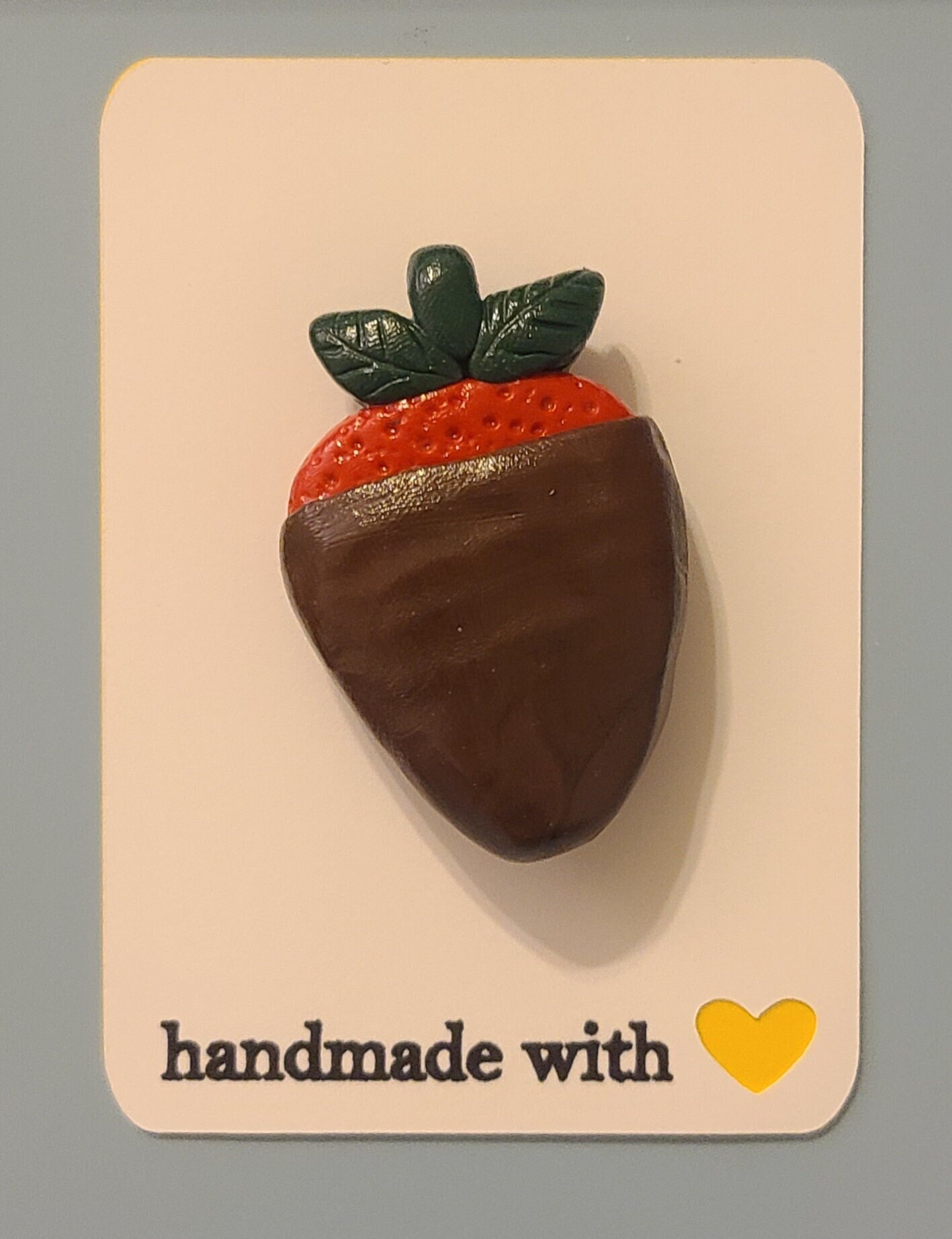 Handmade Chocolate Covered Strawberry Magnet: Kawaii Locker Decor - Etsy