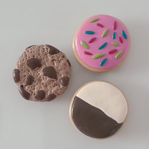 Handmade Clay Magnets - Set of 3 Cookies, Kawaii, Stocking Stuffers ...