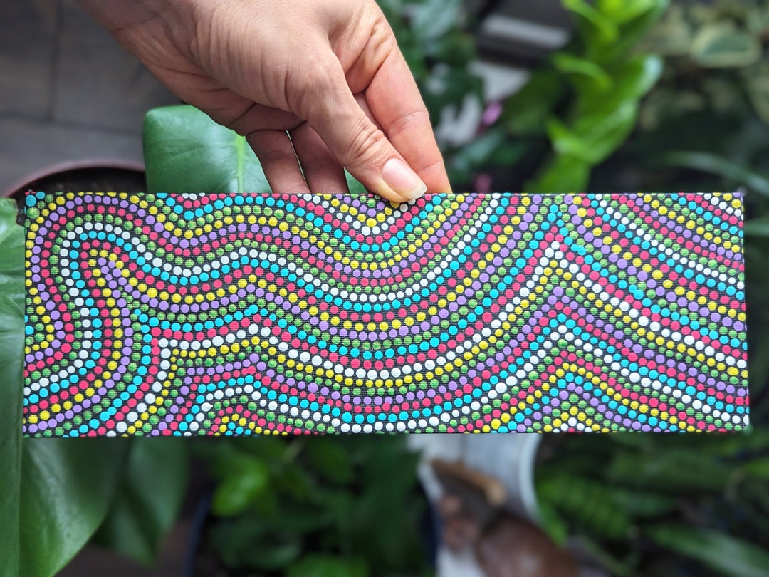 Colorful Abstract Dot Painting | Original Acrylic Artwork on Canvas ...