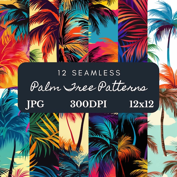 Palm Tree Wallpaper - Etsy