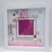 Handmade Personalised Girls 1st Birthday Shadow Box White Frame for ...