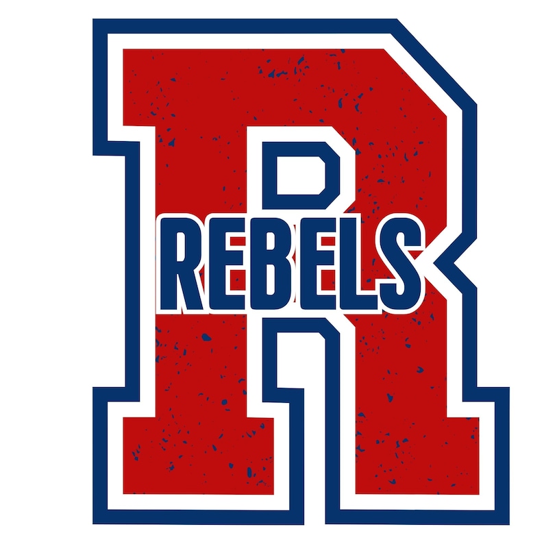Varsity Letters Rebels PNG - Etsy