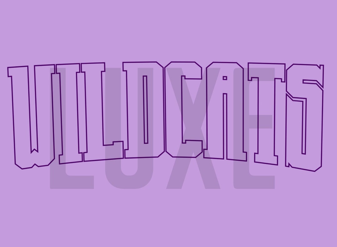 Wildcats Outline PNG - Etsy