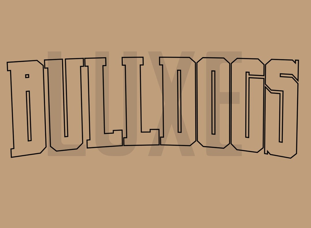 Bulldogs Outline PNG - Etsy